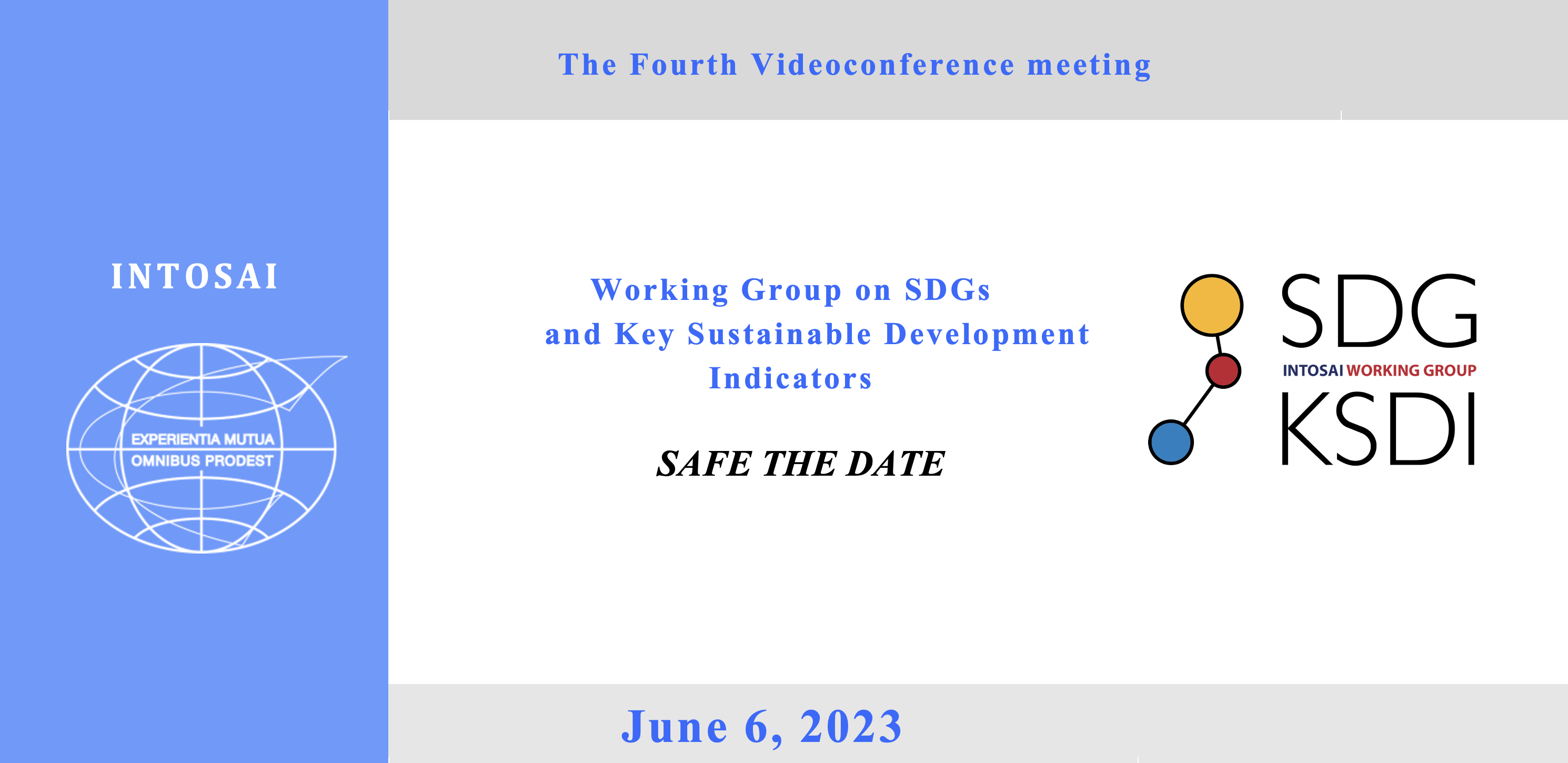 June 6, 2023 - WG SDG KSDI Online Meeting
